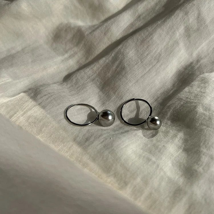 Pearl ring | Adjustable One Size Silver Sustainable Stylish Classic – Nora Luxe