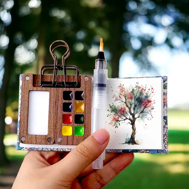 Compact Watercolour Set | Creative | Anytime and Everywhere | Pocket Size – Nora Luxe