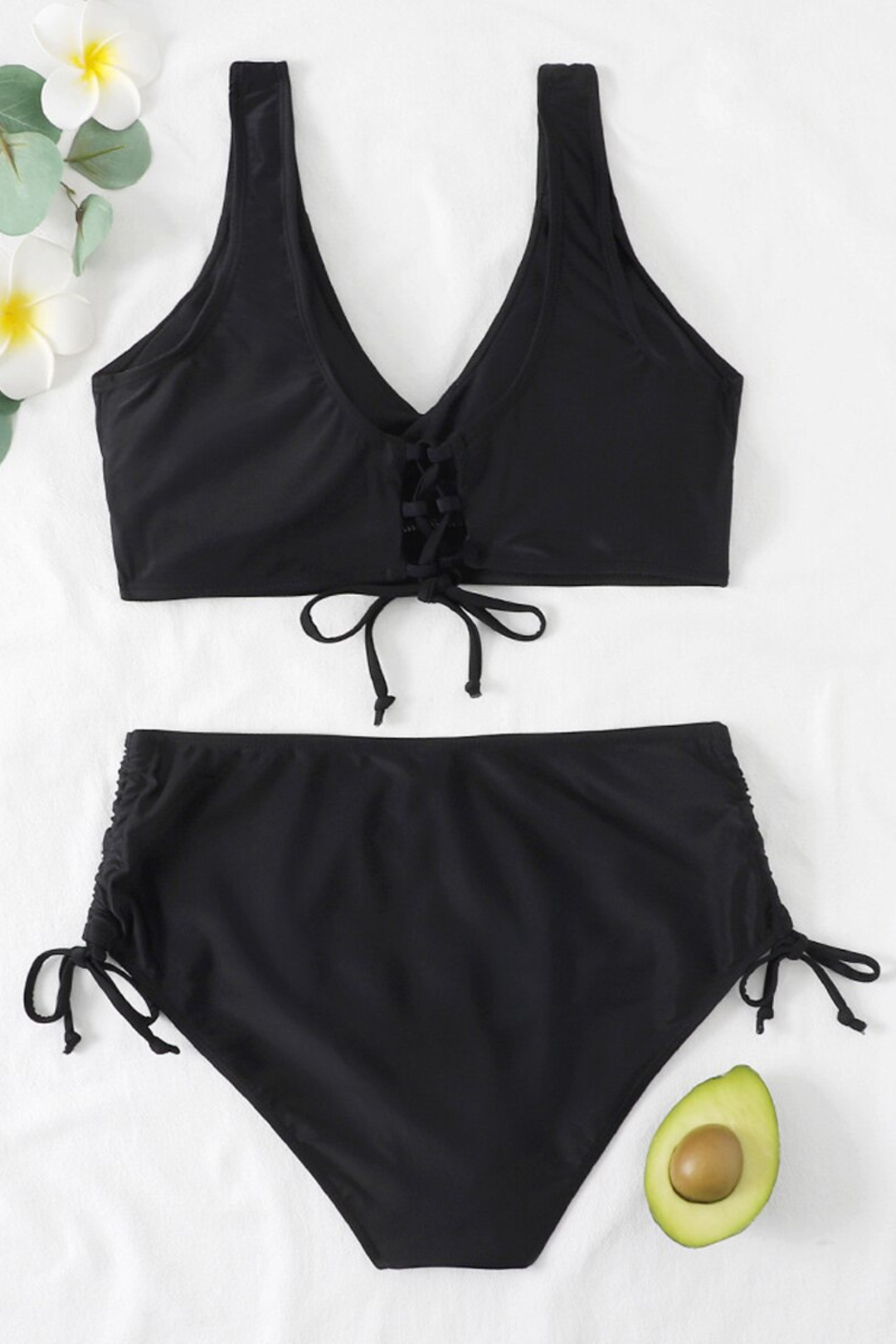 Bikini | Plain | 2-Piece | Sporty | Wide Straps | Adjustable – Nora Luxe
