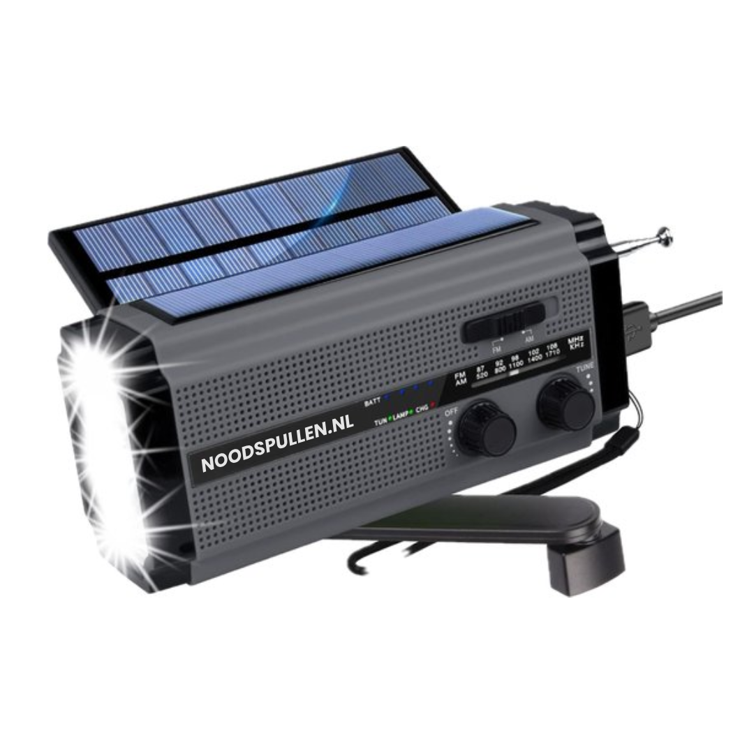 Emergency radio | Solar panel | Dynamo | Power bank | Flashlight ...