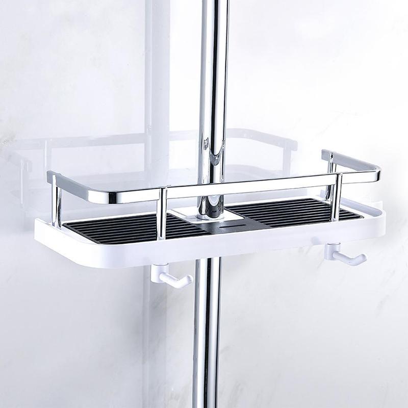 Shower Rack | Stainless Steel Practical Compact ABS Easy No Drilling ...