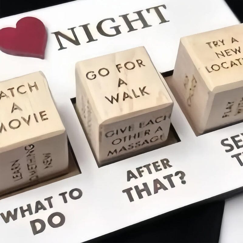 Date Ideas Dice Set | Wood | Creative | Cosy Evening – Nora Luxe