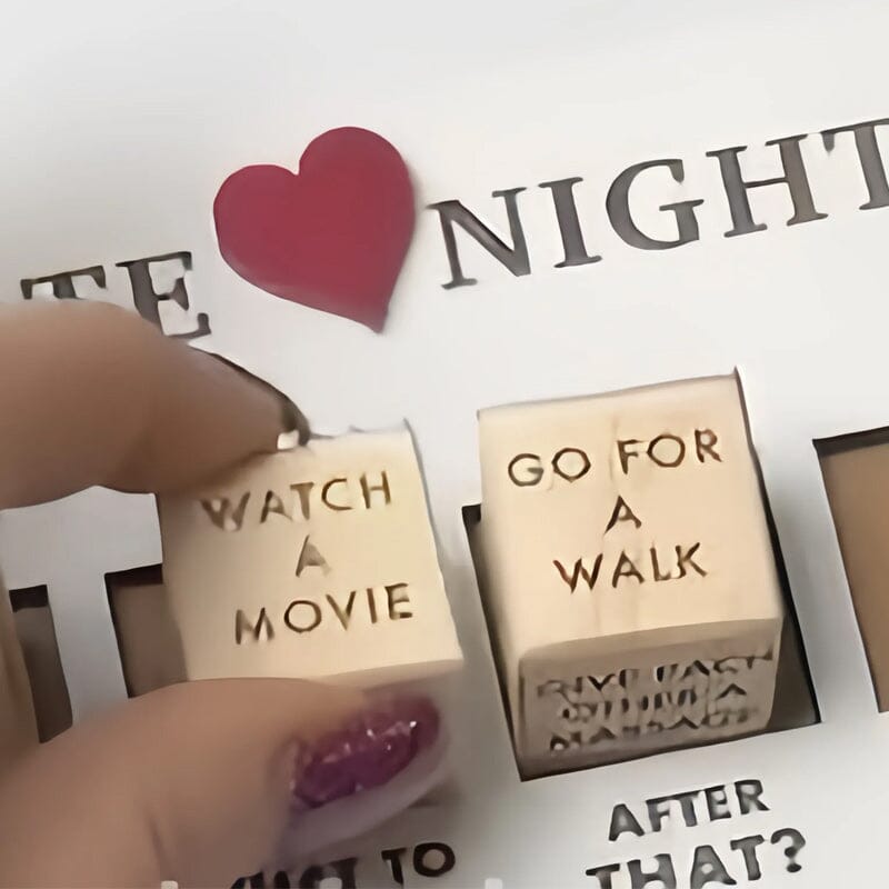 Date Ideas Dice Set | Wood | Creative | Cosy Evening – Nora Luxe